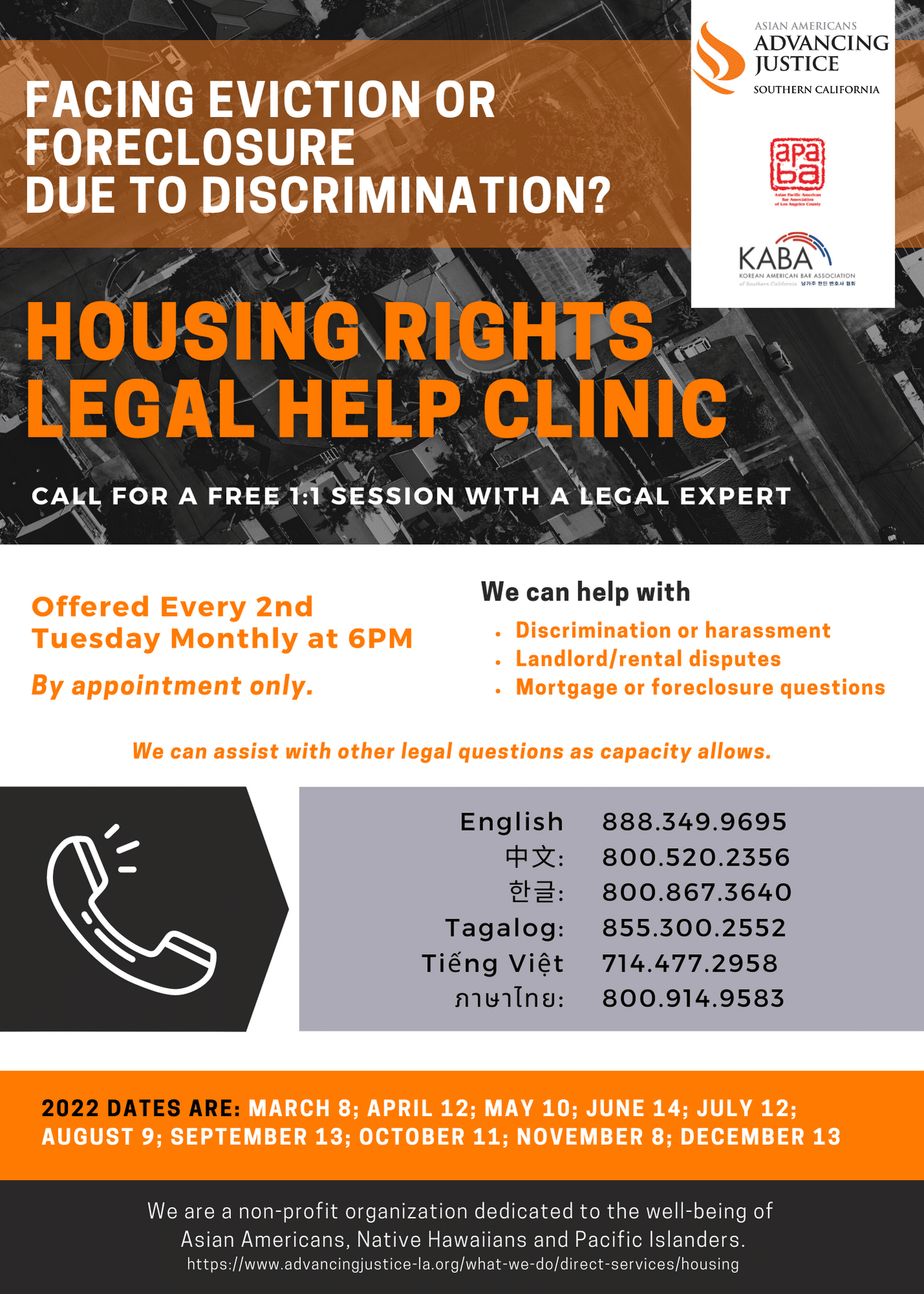 Upcoming Events |Asian Americans Advancing Justice Southern California